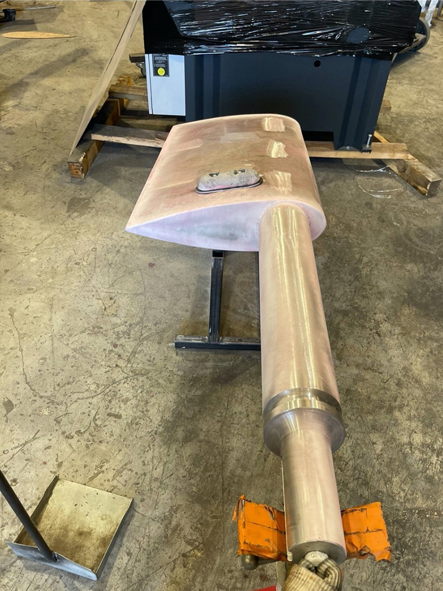 Safran en aluminium refait // Aluminum rudder // Alu Ruder – Savoir ...